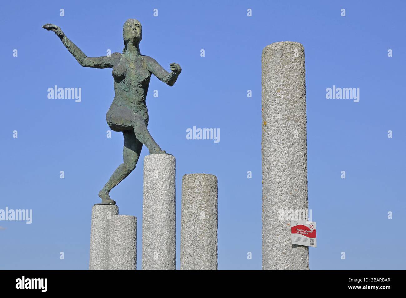 Sculpture Dynamic by Helga Sauvageot 2008, modern art bronze sculpture ...