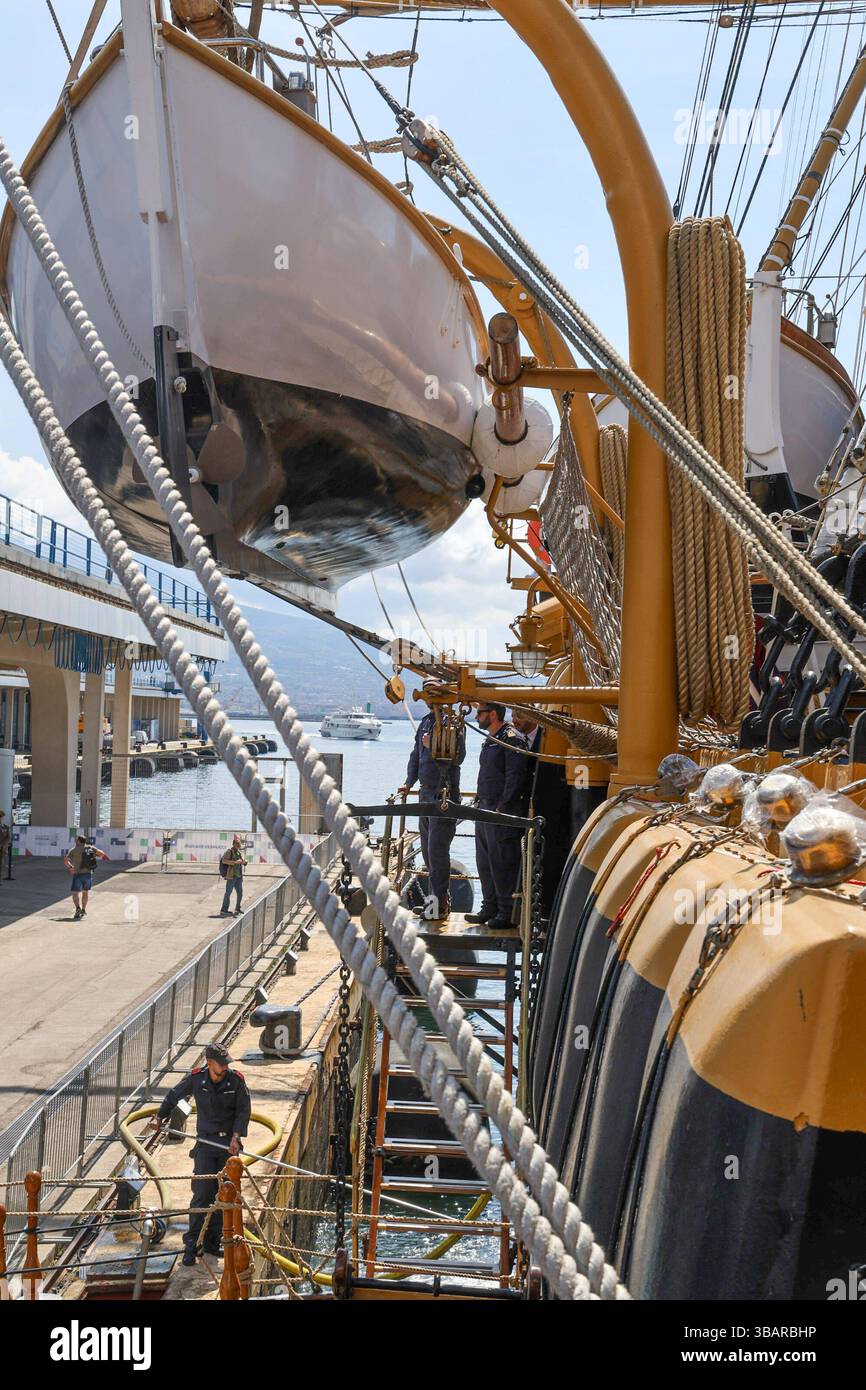 The Italian Navy training ship in Naples 13/05/2025 Naples, at the ...