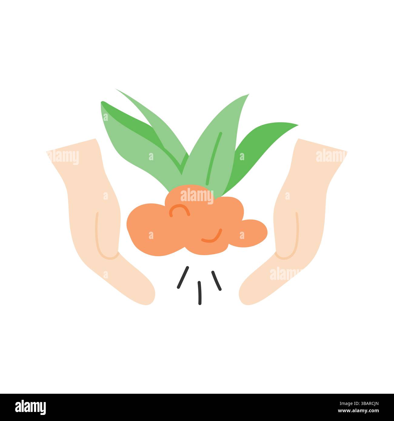 Hands nurturing Stock Vector Images - Alamy