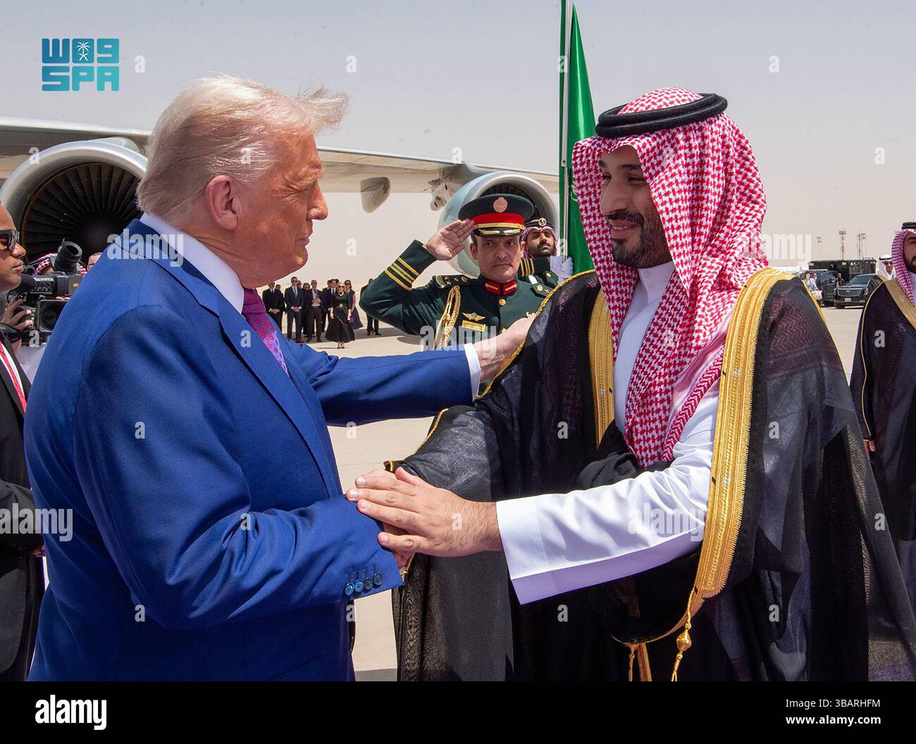 Riyadh, Saudi Arabia. 13th May, 2025. Saudi Crown Prince Mohammed bin ...