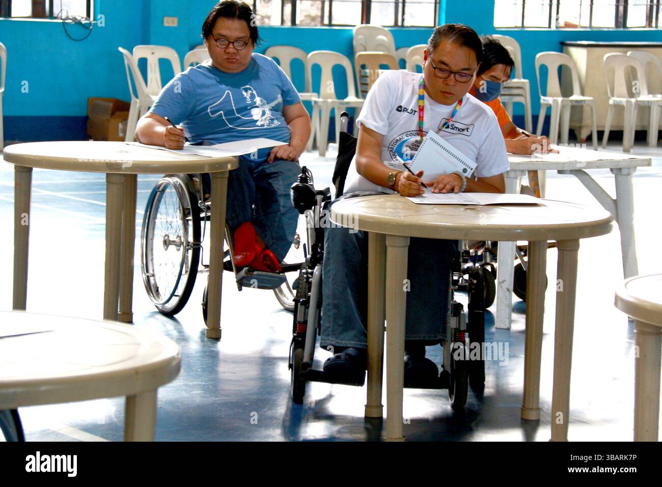 Philippines. 12th May, 2025. Person With Disability (PWD) cast their ...