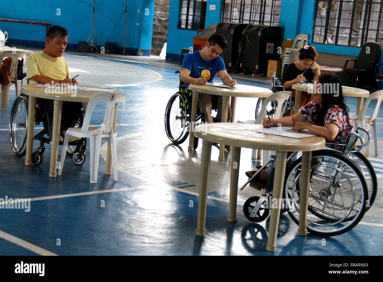 Philippines. 12th May, 2025. Person With Disability (PWD) cast their ...
