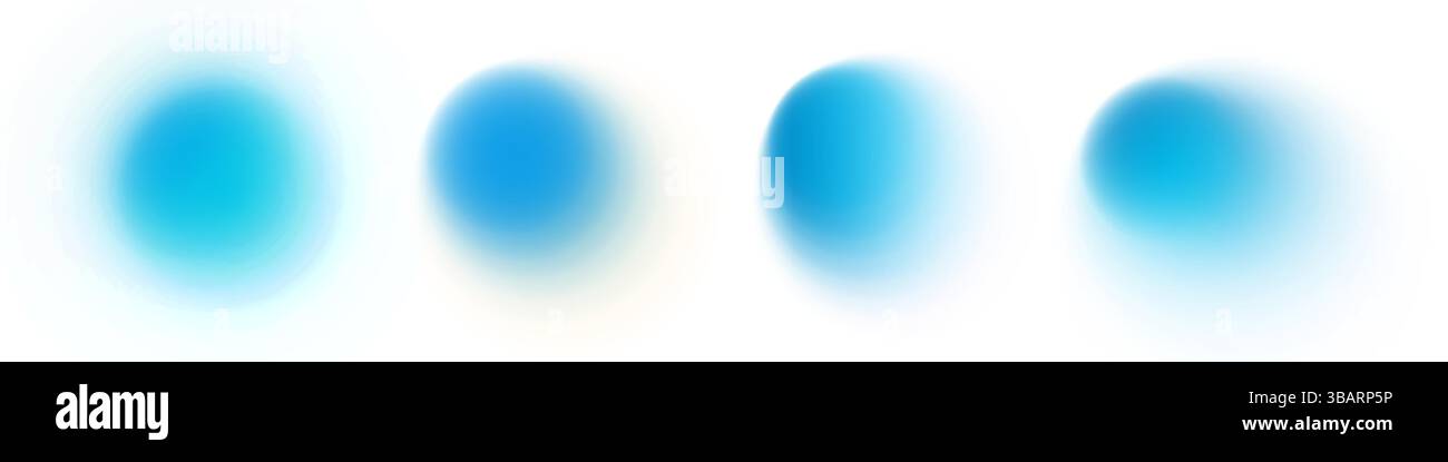 Gradient abstract shapes with soft blur and fluid texture. Blue hues ...