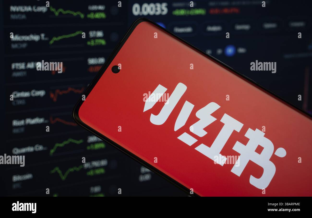 Dhaka, Bangladesh- 18 March 2025: rednote logo is displayed on a ...