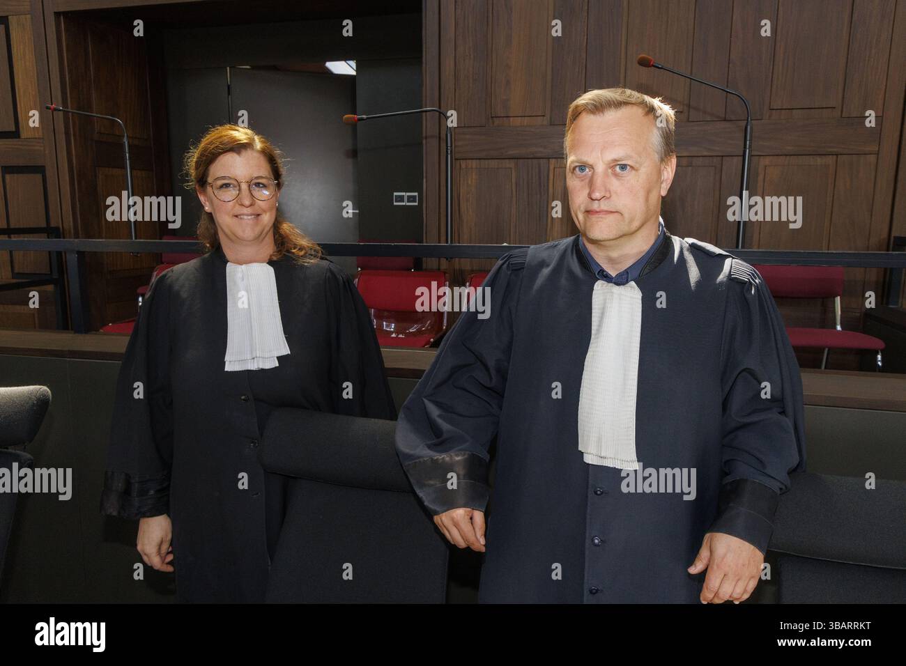 Brugge, Belgium. 13th May, 2025. Lawyer Kelly Decaluwe and Lawyer ...