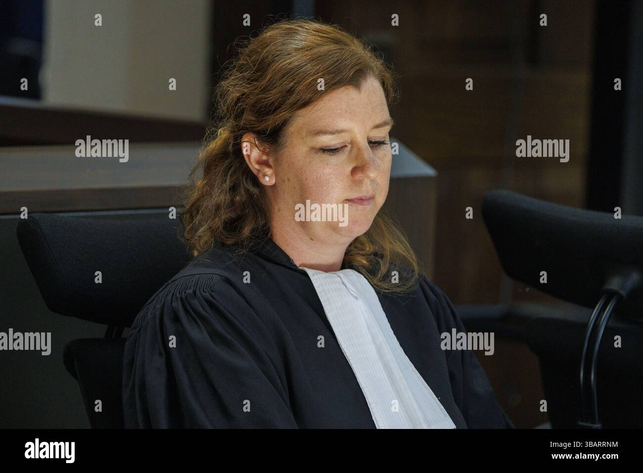Brugge, Belgium. 13th May, 2025. Lawyer Kelly Decaluwe pictured during ...