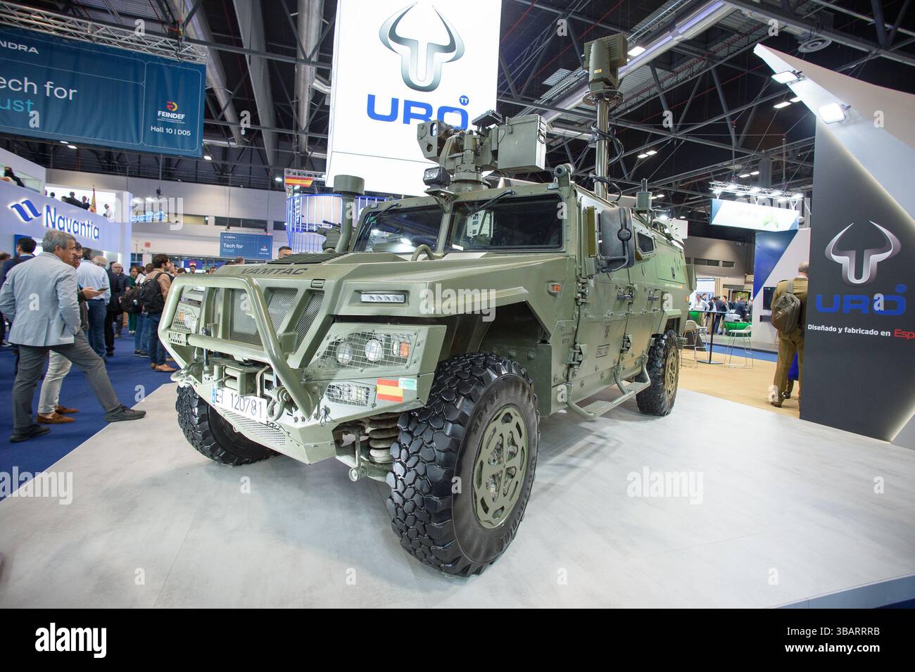 View of the International Defense and Security Fair (FEINDEF) at IFEMA ...