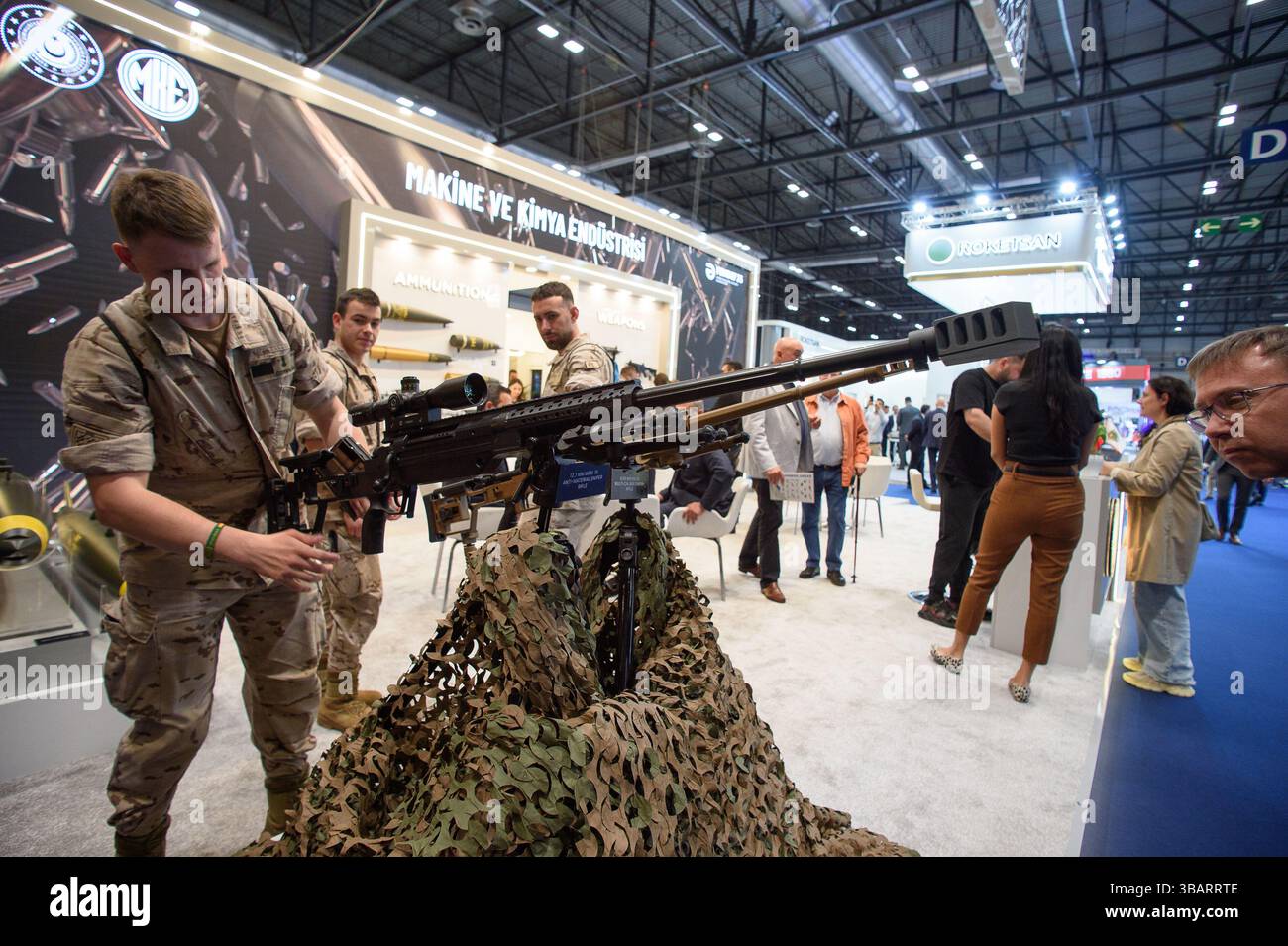 View of the International Defense and Security Fair (FEINDEF) at IFEMA ...