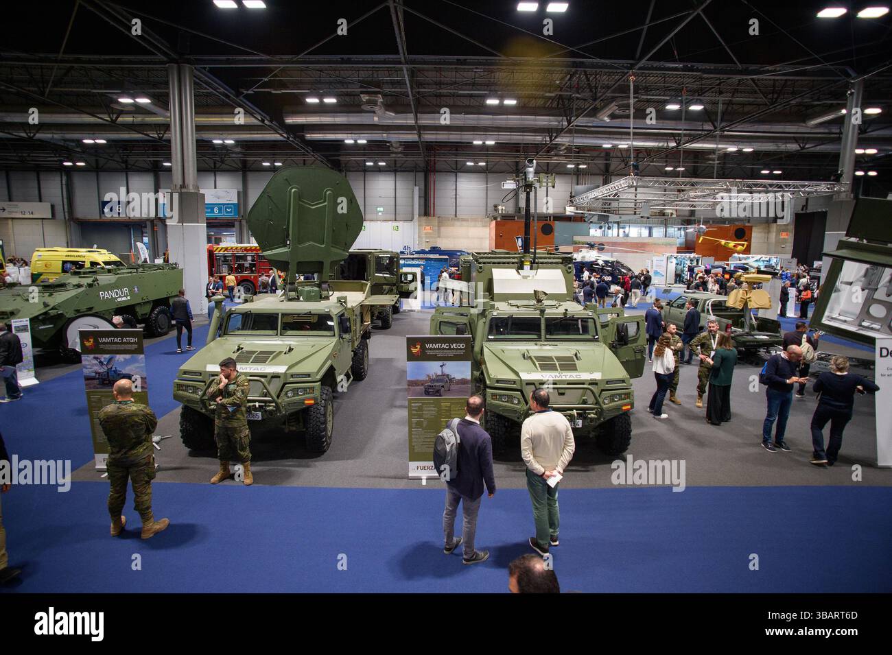 View of the International Defense and Security Fair (FEINDEF) at IFEMA ...