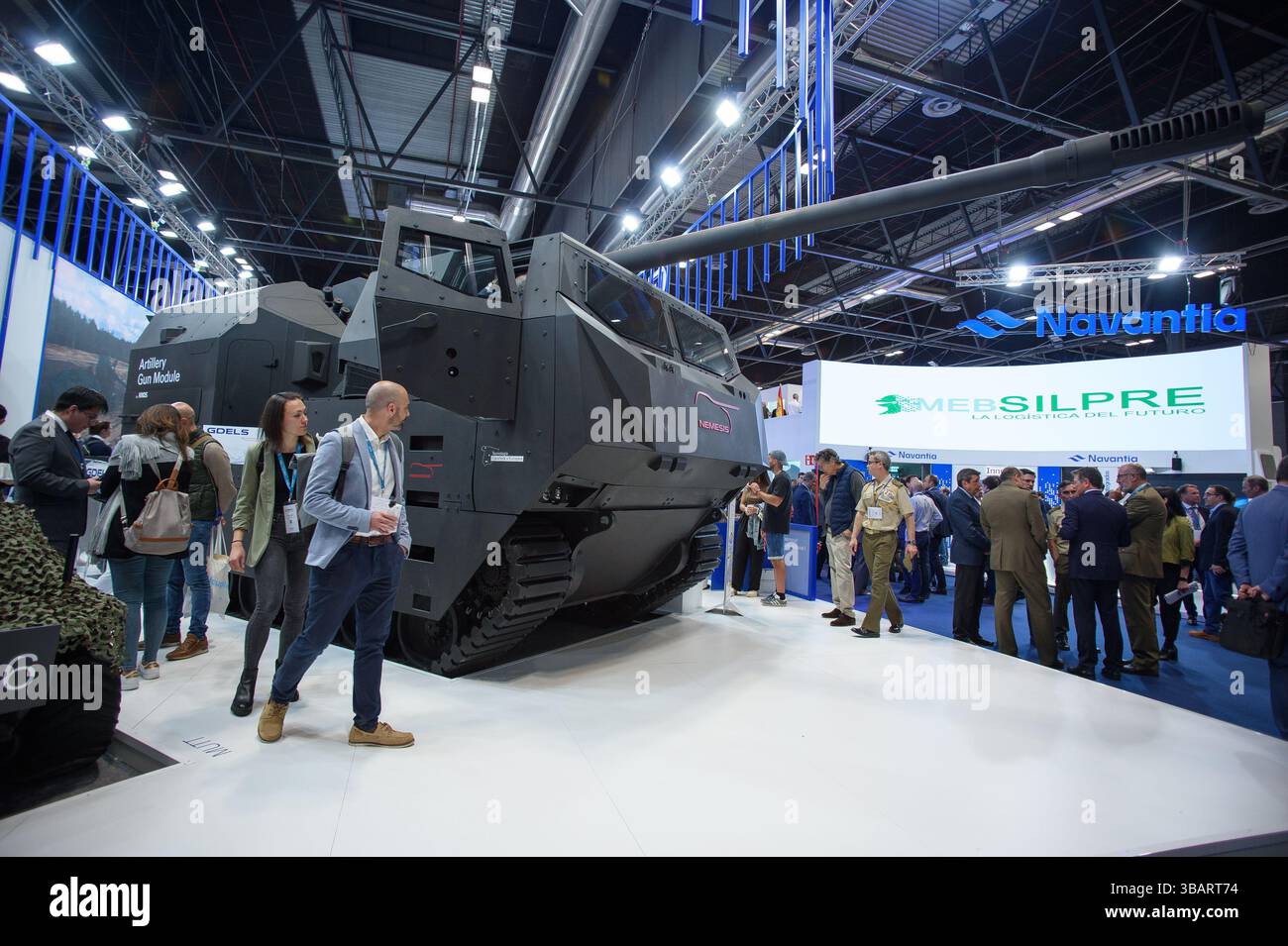 View of the International Defense and Security Fair (FEINDEF) at IFEMA ...