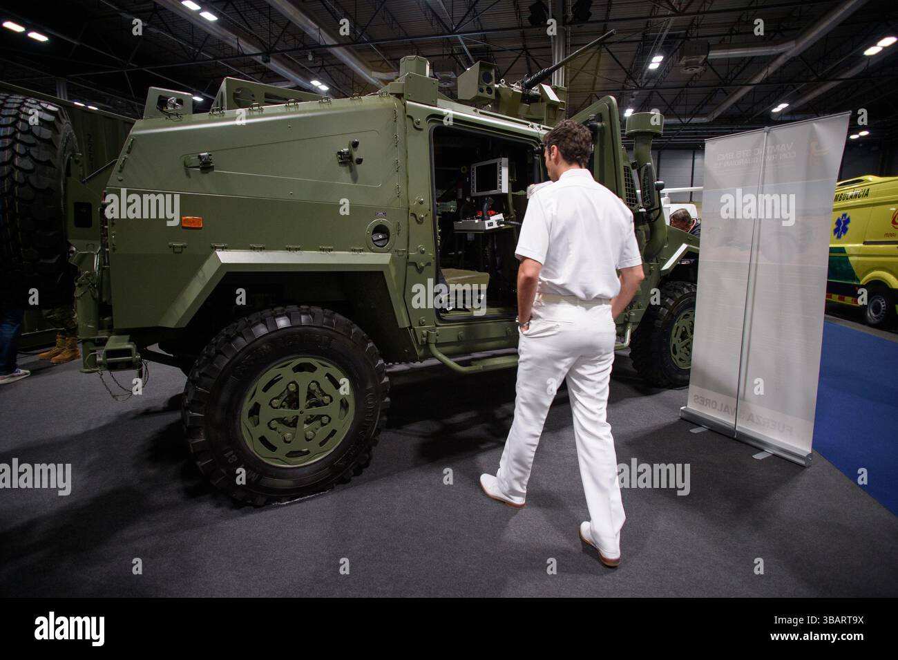 View of the International Defense and Security Fair (FEINDEF) at IFEMA ...