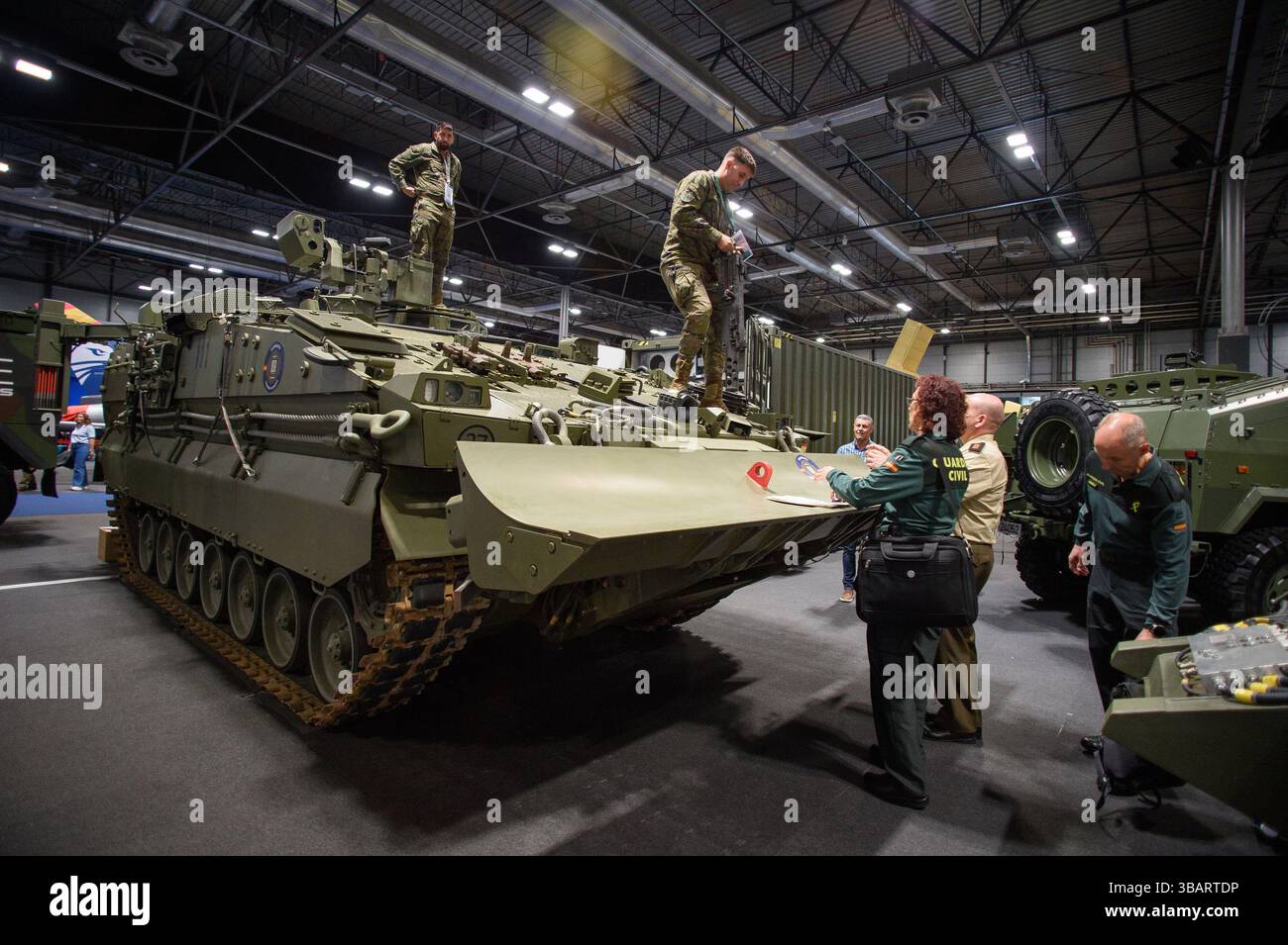 View of the International Defense and Security Fair (FEINDEF) at IFEMA ...