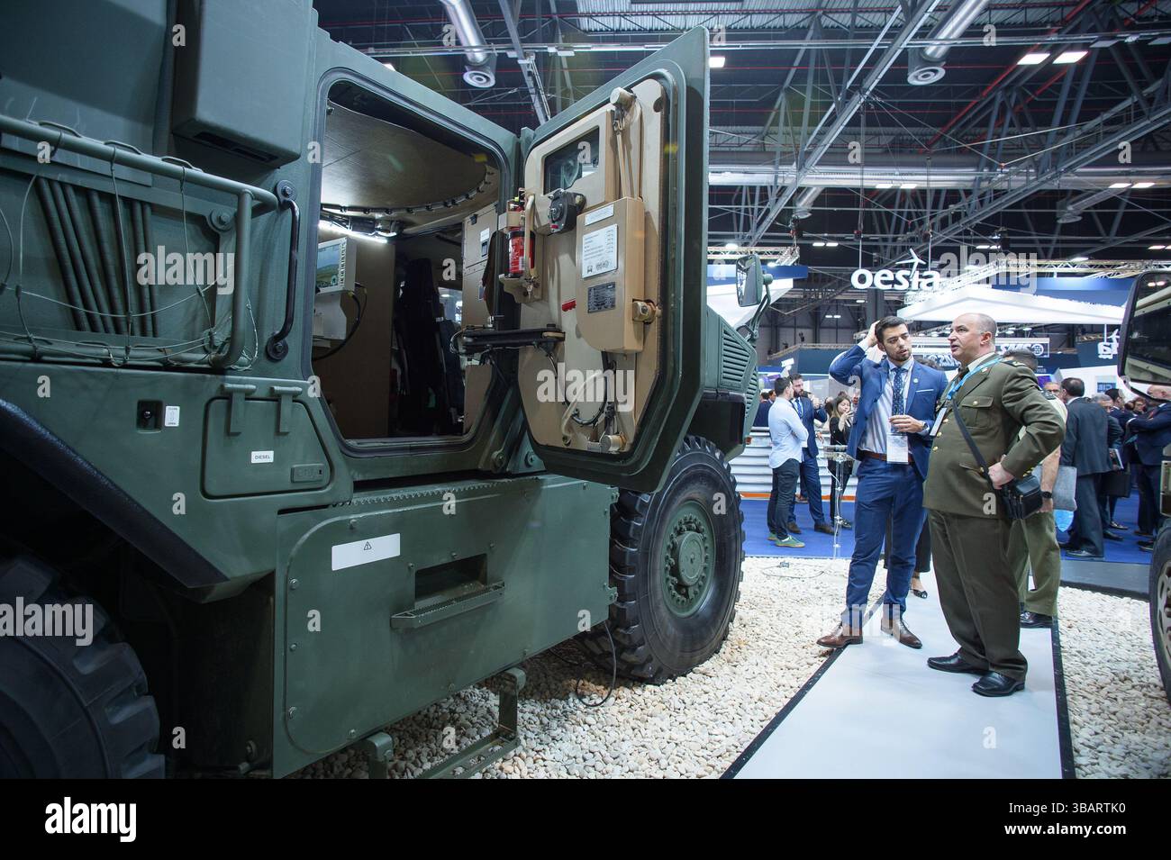 View of the International Defense and Security Fair (FEINDEF) at IFEMA ...