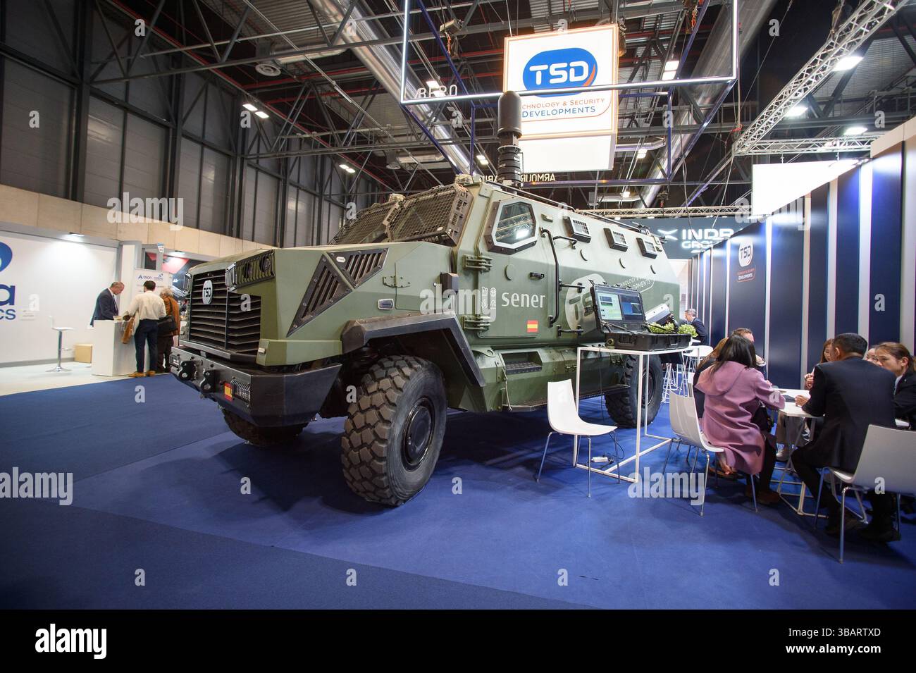 View of the International Defense and Security Fair (FEINDEF) at IFEMA ...