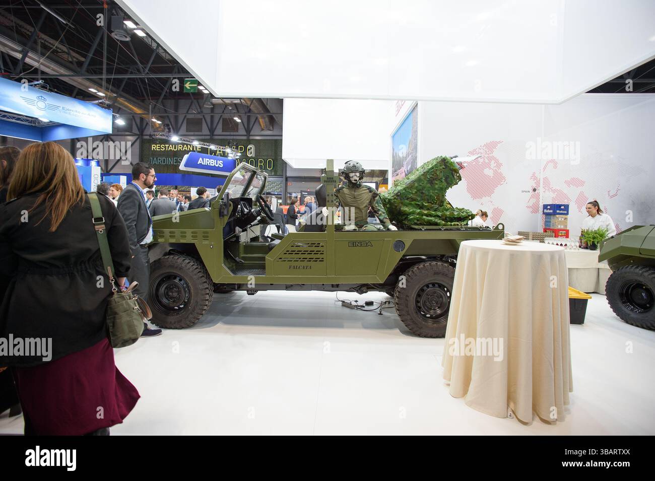 View of the International Defense and Security Fair (FEINDEF) at IFEMA ...
