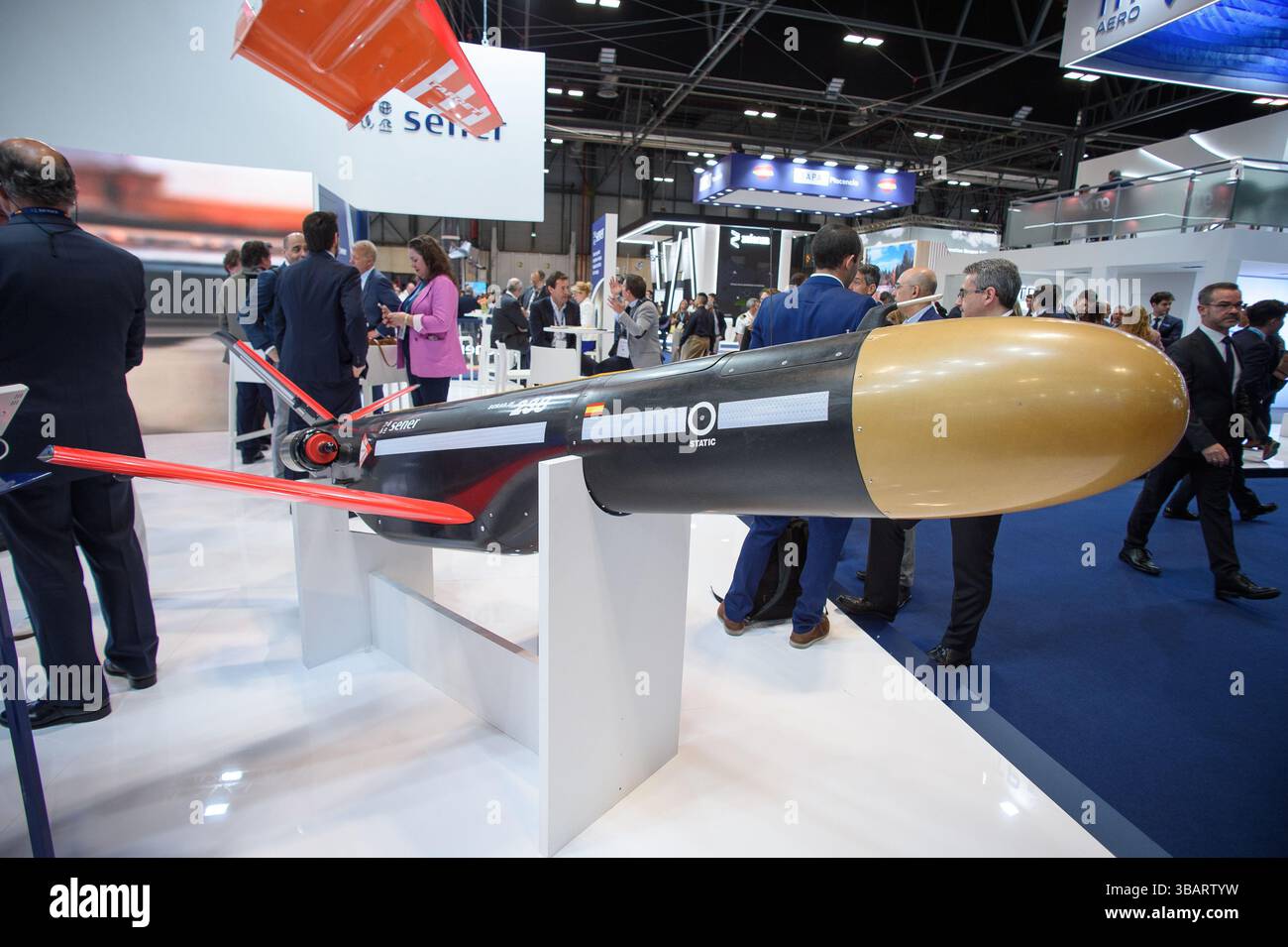View of the International Defense and Security Fair (FEINDEF) at IFEMA ...