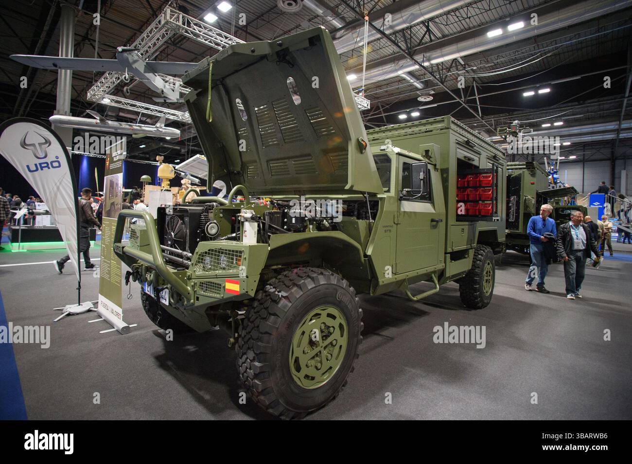 View of the International Defense and Security Fair (FEINDEF) at IFEMA ...