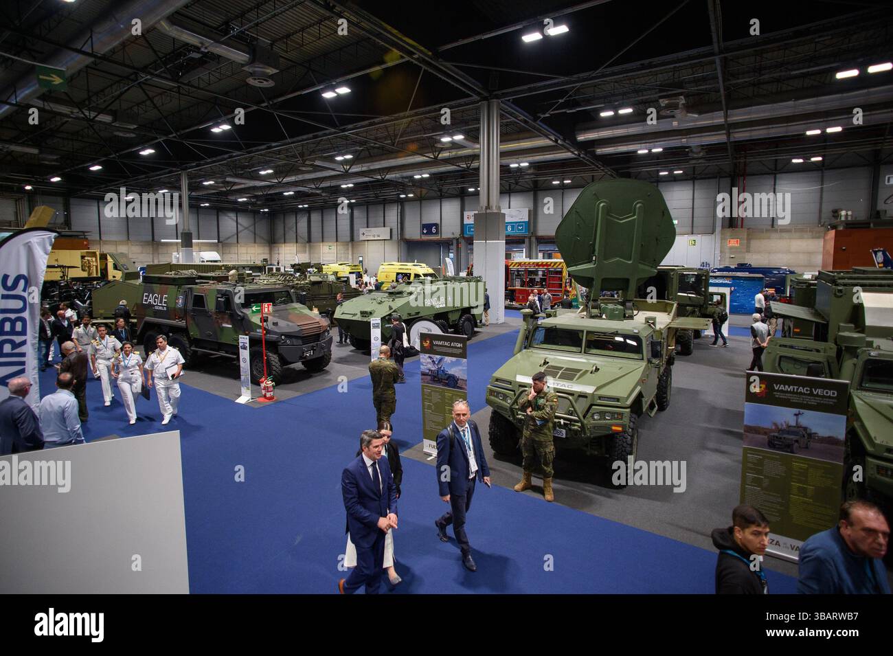 View of the International Defense and Security Fair (FEINDEF) at IFEMA ...