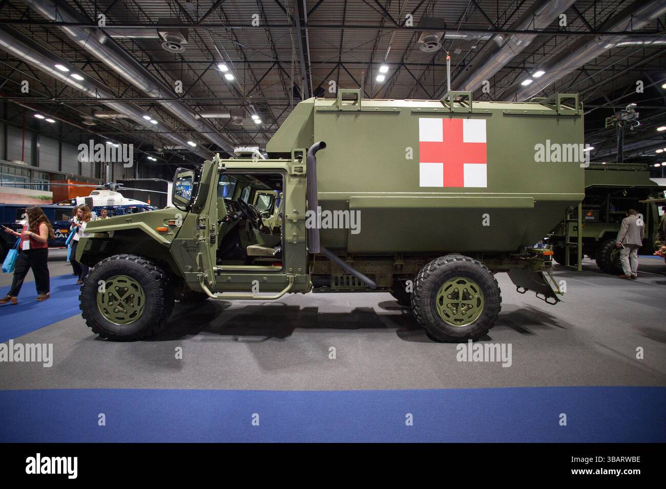 View of the International Defense and Security Fair (FEINDEF) at IFEMA ...