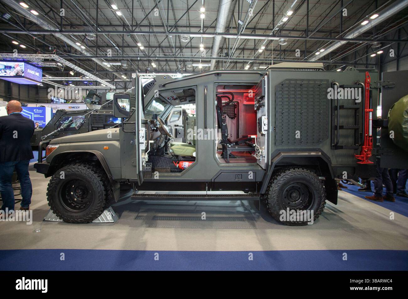 View of the International Defense and Security Fair (FEINDEF) at IFEMA ...