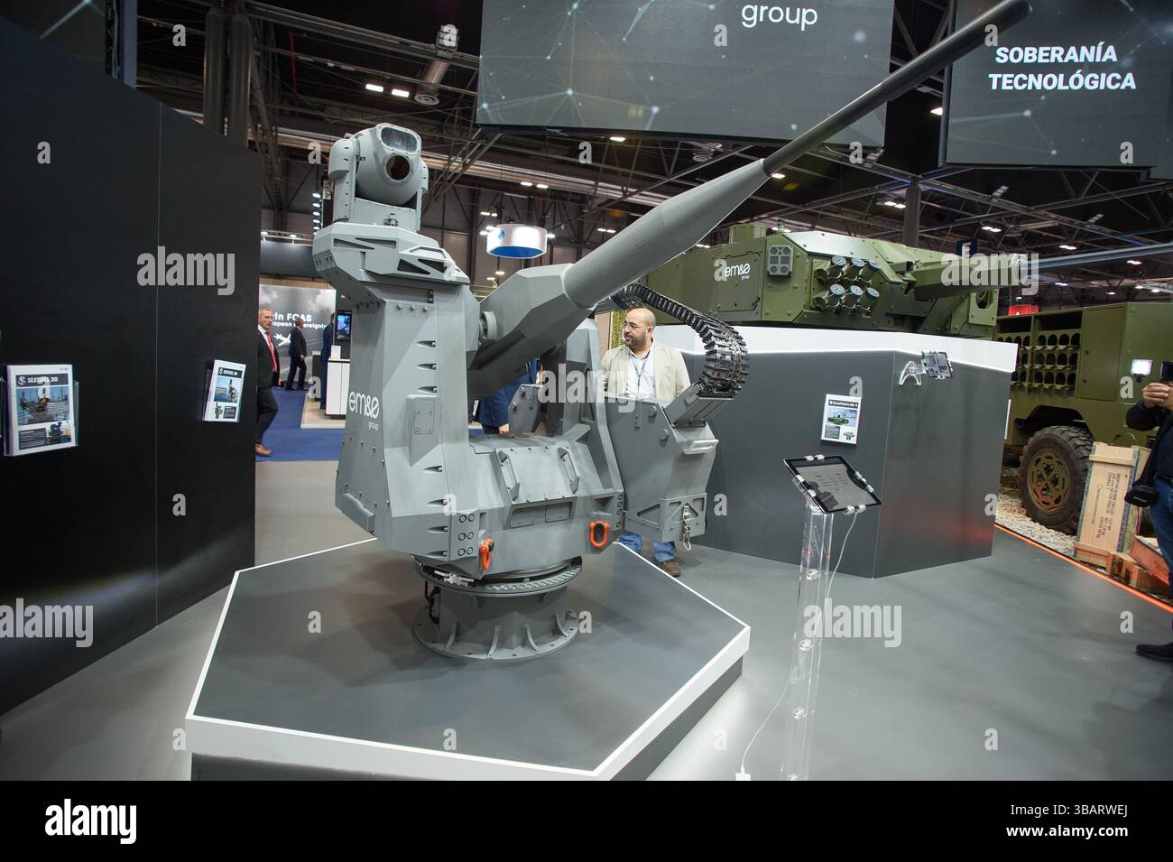 View of the International Defense and Security Fair (FEINDEF) at IFEMA ...