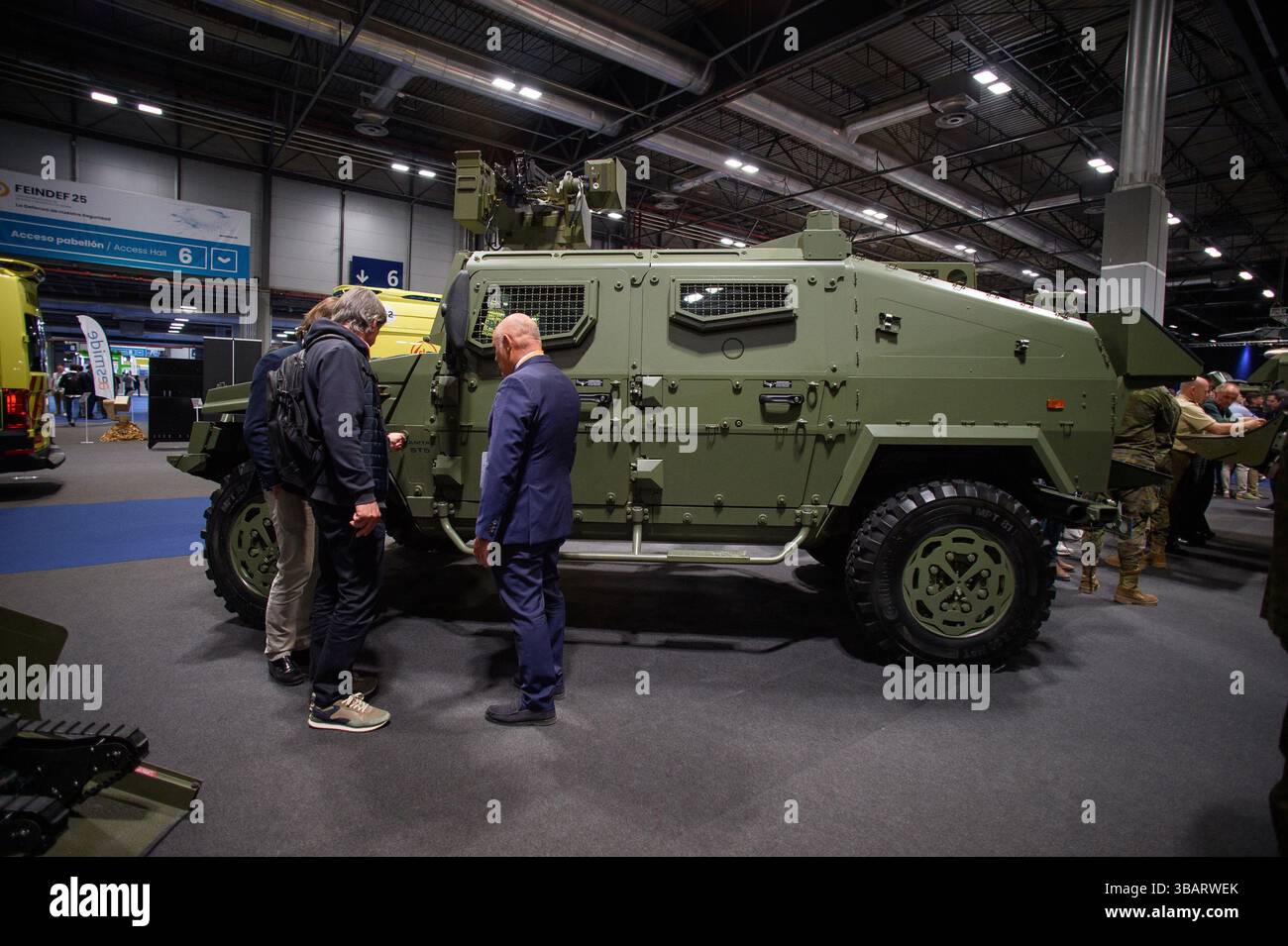 View of the International Defense and Security Fair (FEINDEF) at IFEMA ...