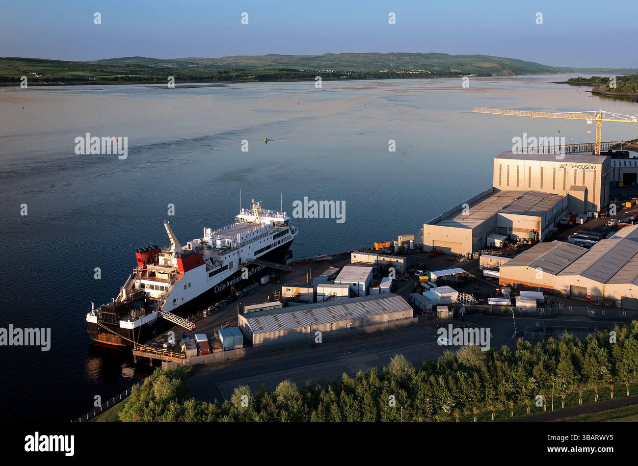 Ferguson Marine Shipyard, Port Glasgow with MV Glen Rosa, a Cal Mac ...