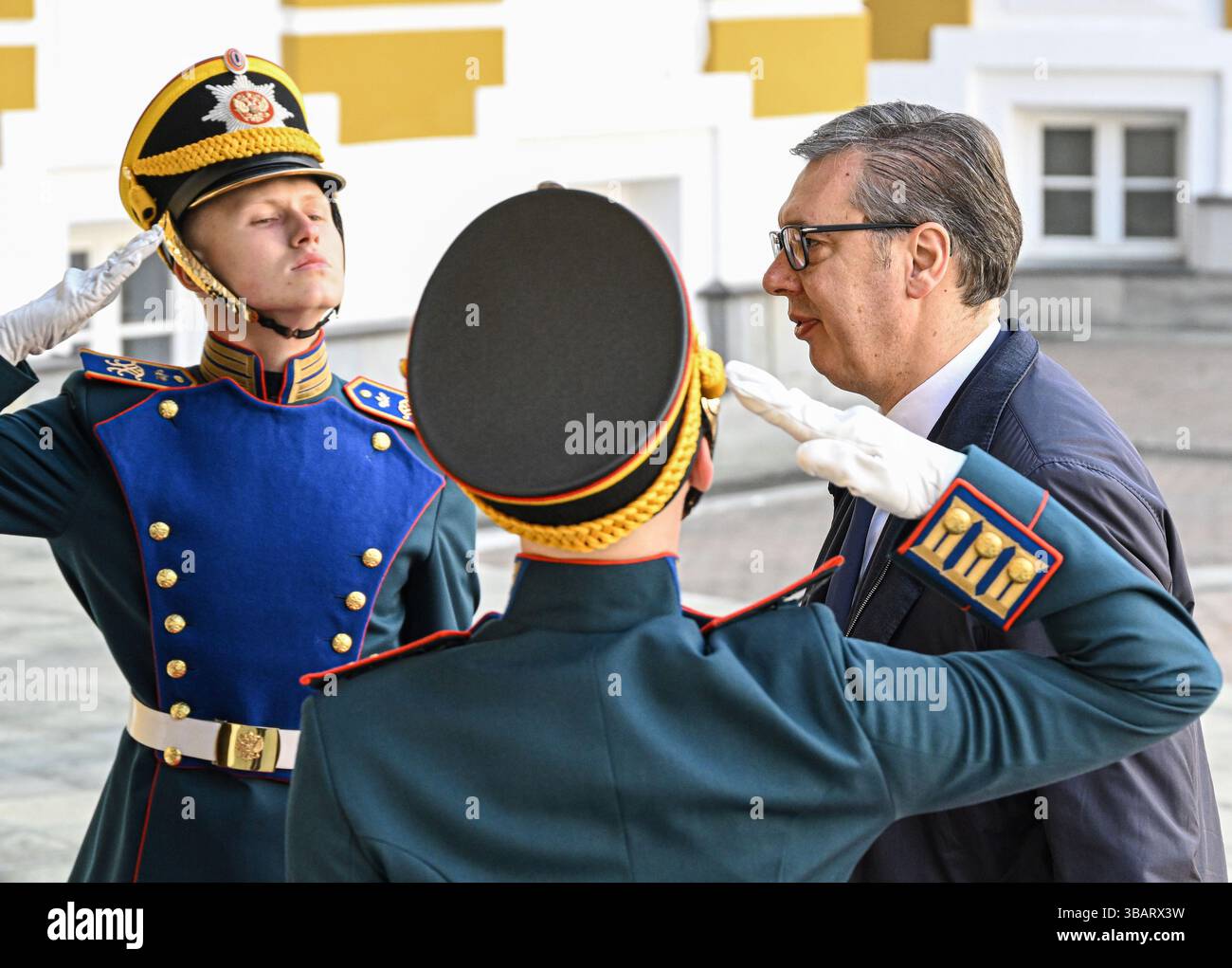 Moscow, Russia. 09th May, 2025. Serbian President Aleksandar Vucic ...
