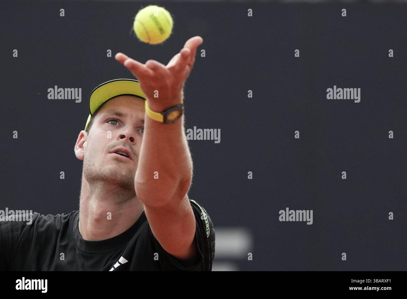 Rome, Italy. 13th May, 2025. Hubert Hurkacz Poland during the match ...