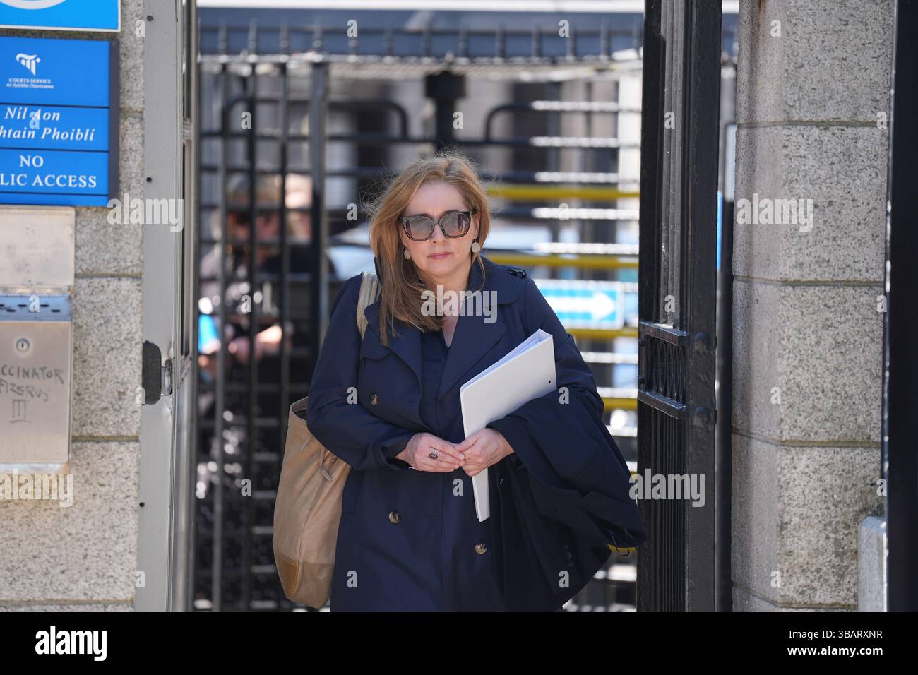 Journalist Jennifer O'Leary at the High Court in Dublin, where former Sinn Fein president Gerry ...