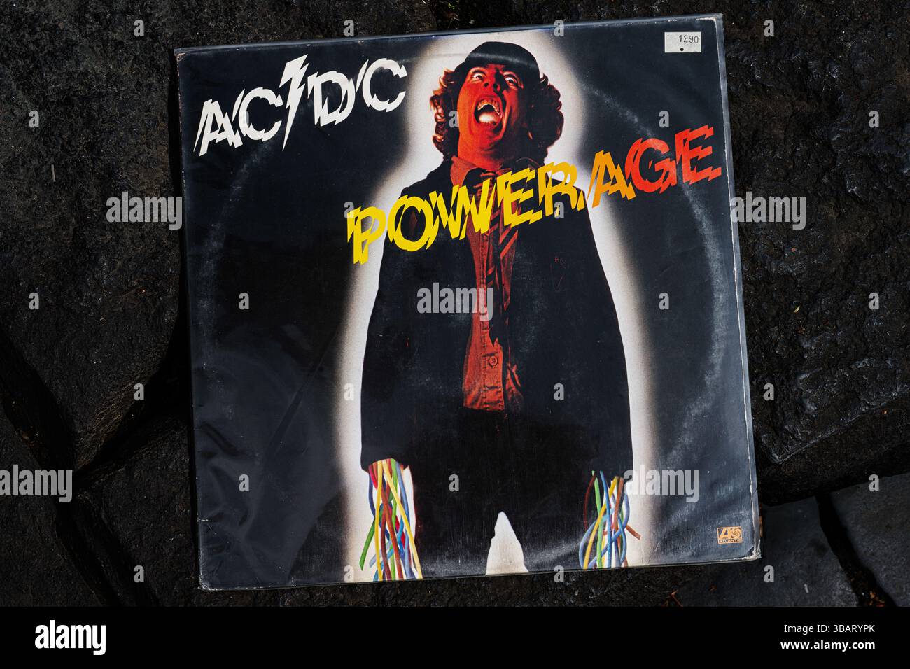 Lviv, Ukraine - May 13, 2025: Vinyl record cover of AC DC Powerage album, released in 1978 ...