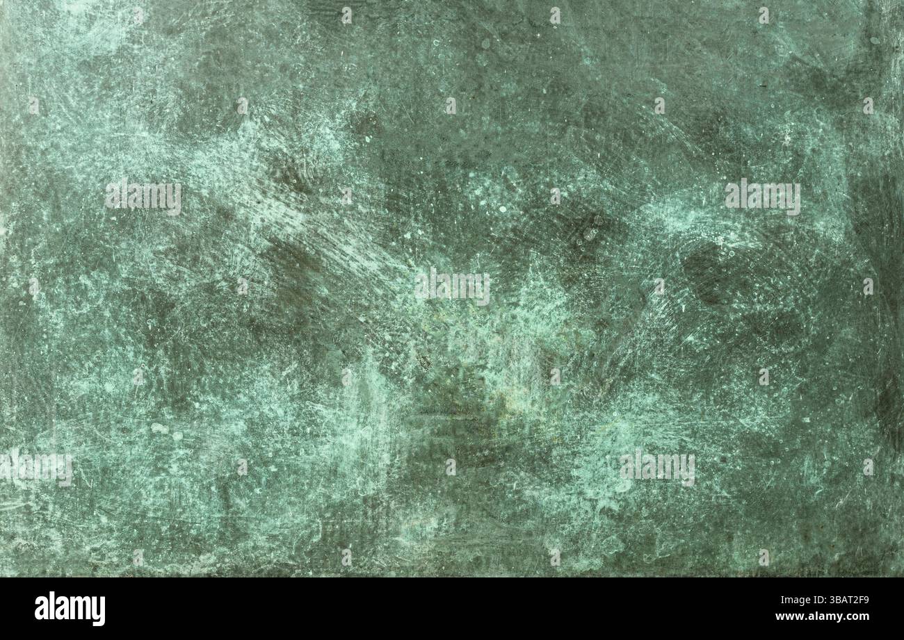 Close-up view of a weathered copper surface revealing the natural ...