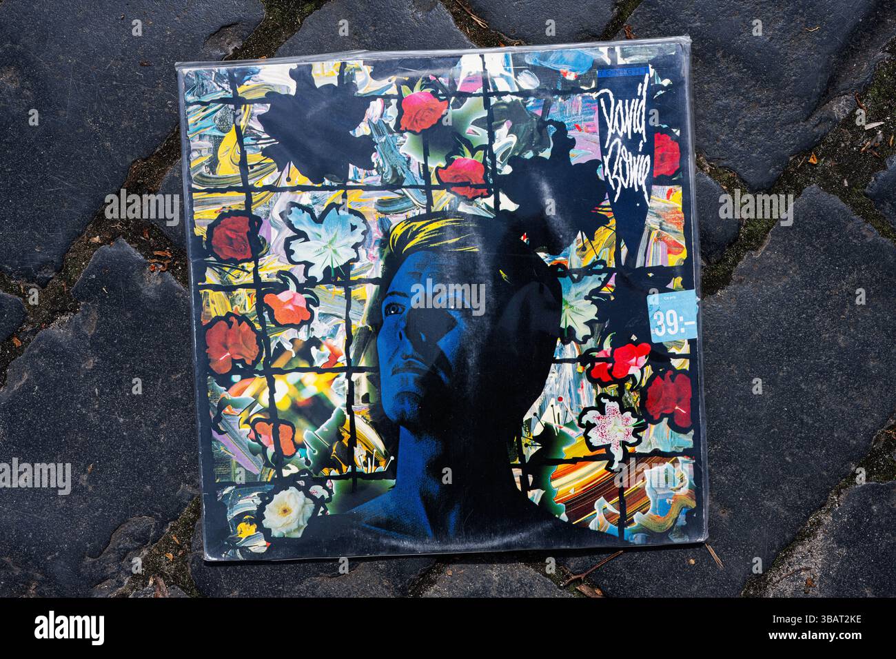 Lviv, Ukraine - May 13, 2025: Closeup of David Bowie's 'Tonight' vinyl ...