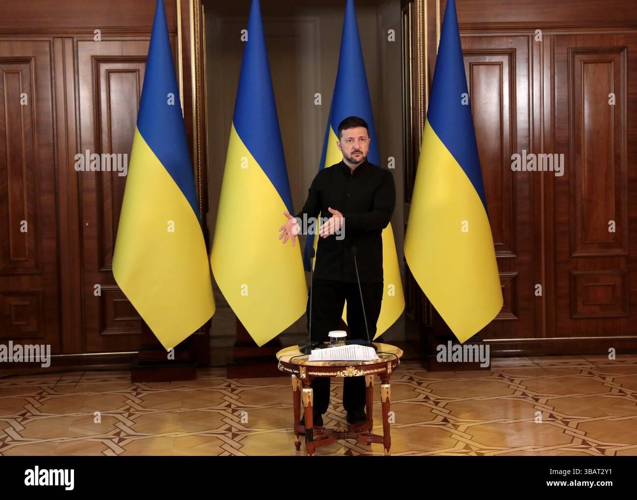 Kyiv, Ukraine. 13th May, 2025. President of Ukraine Volodymyr Zelenskyy ...