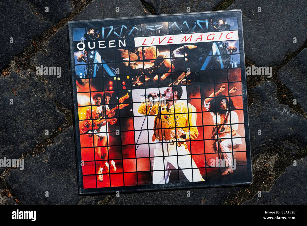Lviv, Ukraine - May 13, 2025: Iconic Queen Live Magic 1986 album cover ...