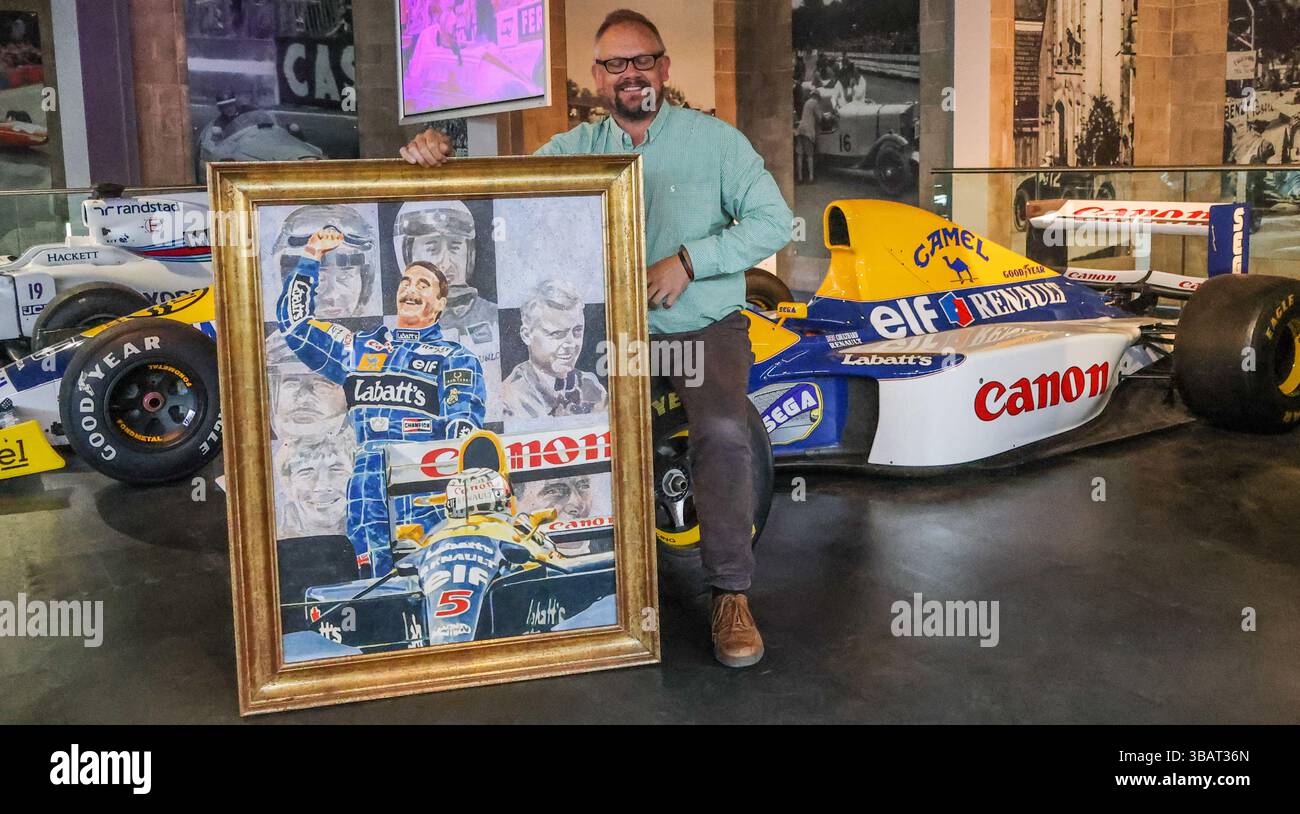 New Forest, England, UK. 13th May, 2025. The painting, and the actiual ...