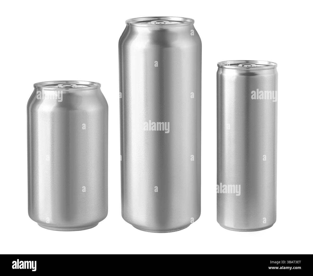 Set of Aluminum slim cans isolated on white background Stock Photo - Alamy