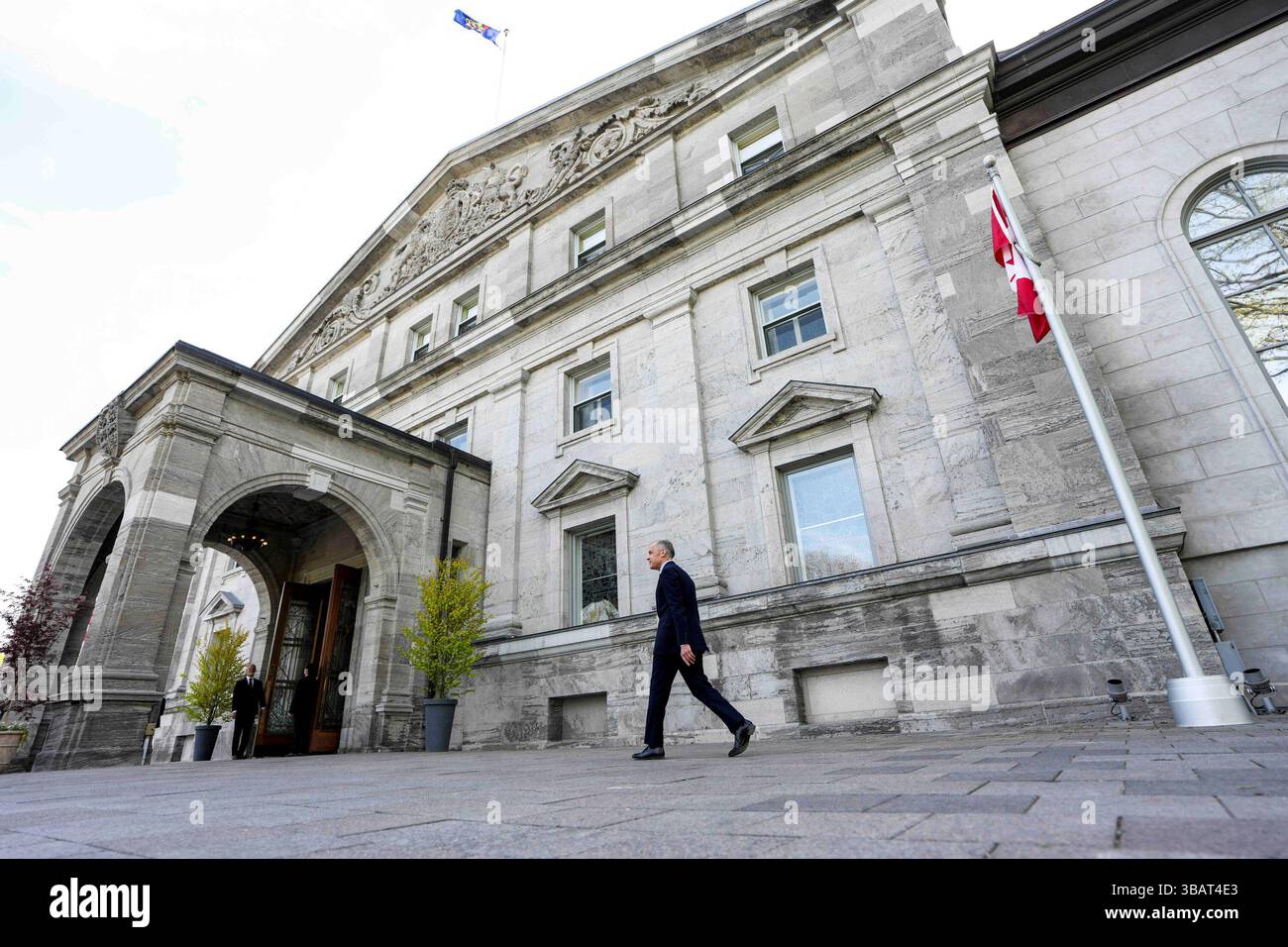 Canadian Prime Minister Mark Carney, arrives for the cabinet swearing ...