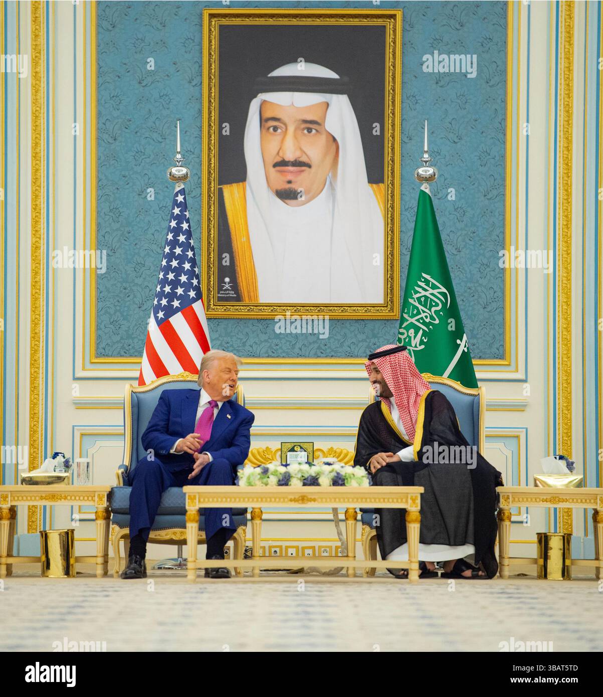Riyadh, Saudi Arabia. 13th May, 2025. President Donald Trump and Saudi ...