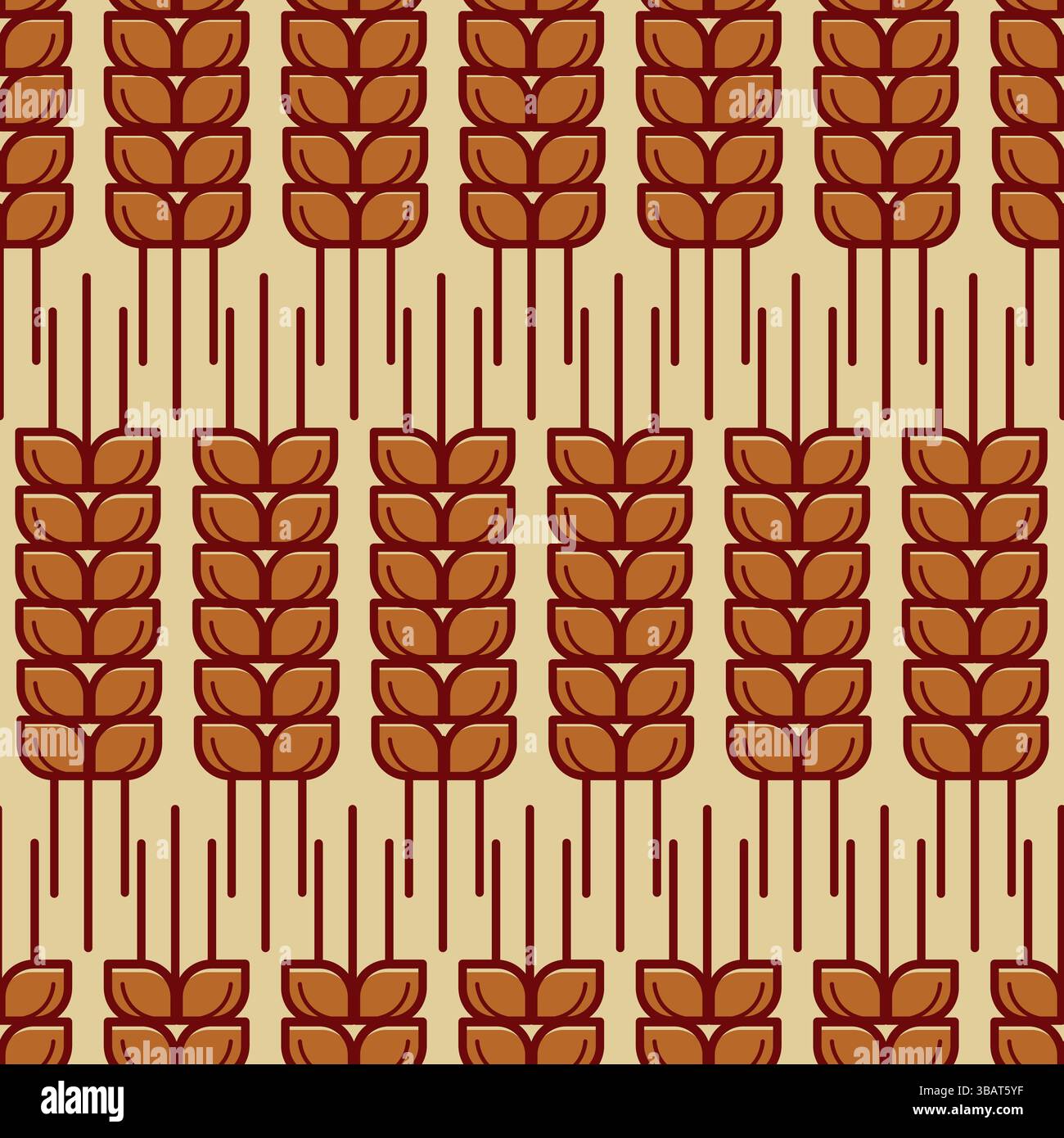 Ears wheat rustic bread Stock Vector Images - Alamy