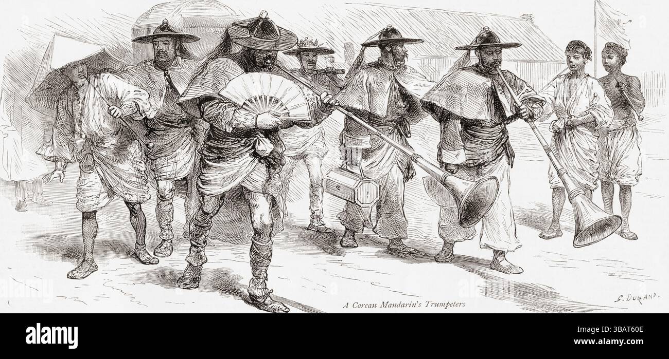 Corean mandarins trumpeters hi-res stock photography and images - Alamy