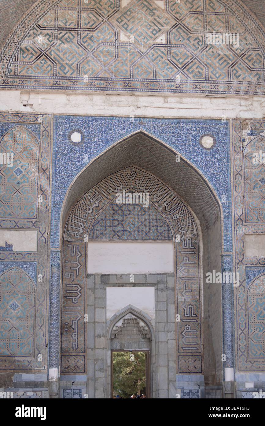 Uzbekistan, Samarkand - October 1 2024: exterior of Bibi-Khanym mosque ...