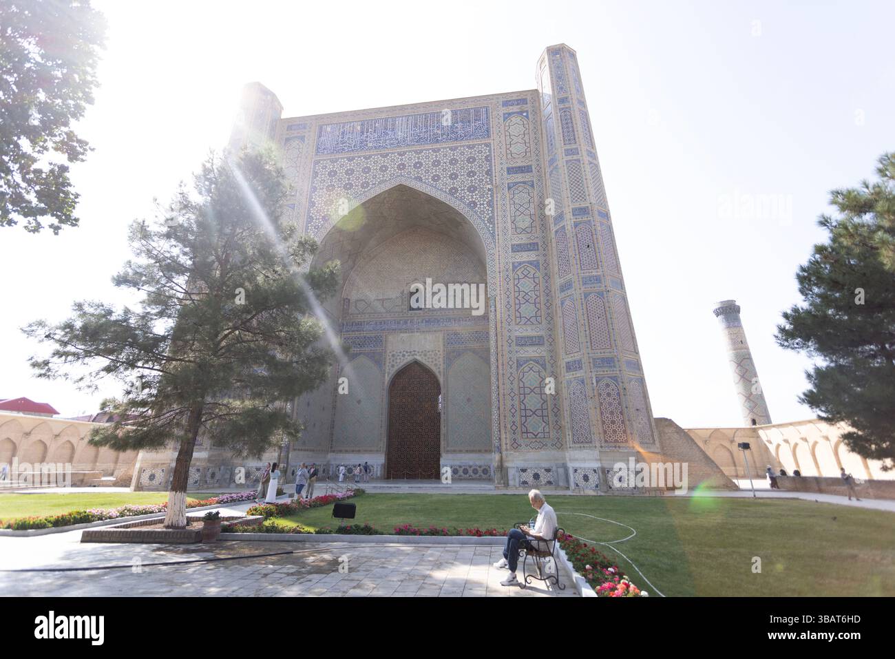 Uzbekistan, Samarkand - October 1 2024: exterior of Bibi-Khanym mosque ...