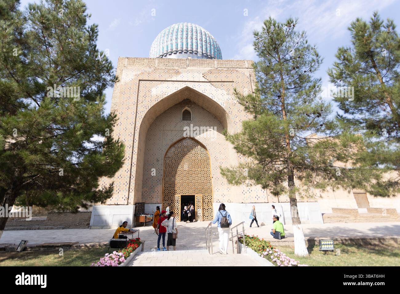 Uzbekistan, Samarkand - October 1 2024: exterior of Bibi-Khanym mosque ...