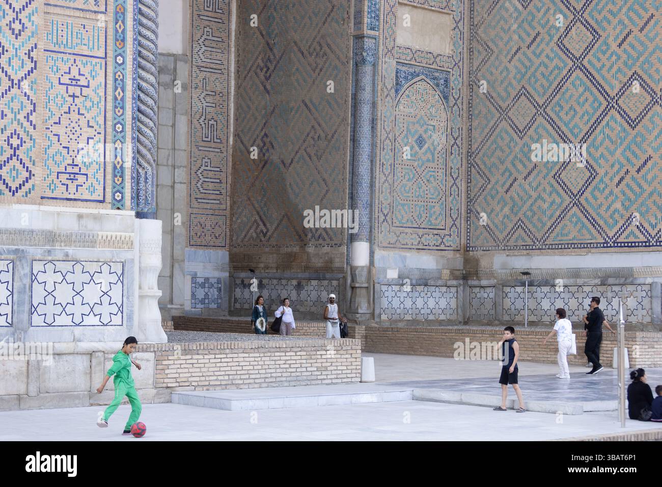 Uzbekistan, Samarkand - October 1 2024: exterior of Bibi-Khanym mosque ...
