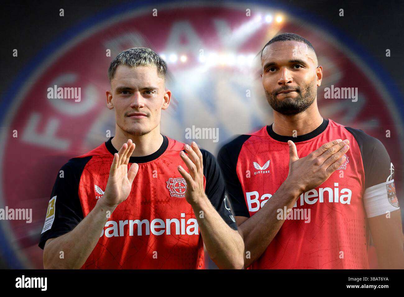 Leverkusen, Deutschland. 13th May, 2025. PHOTO MONTAGE: Both Florian ...