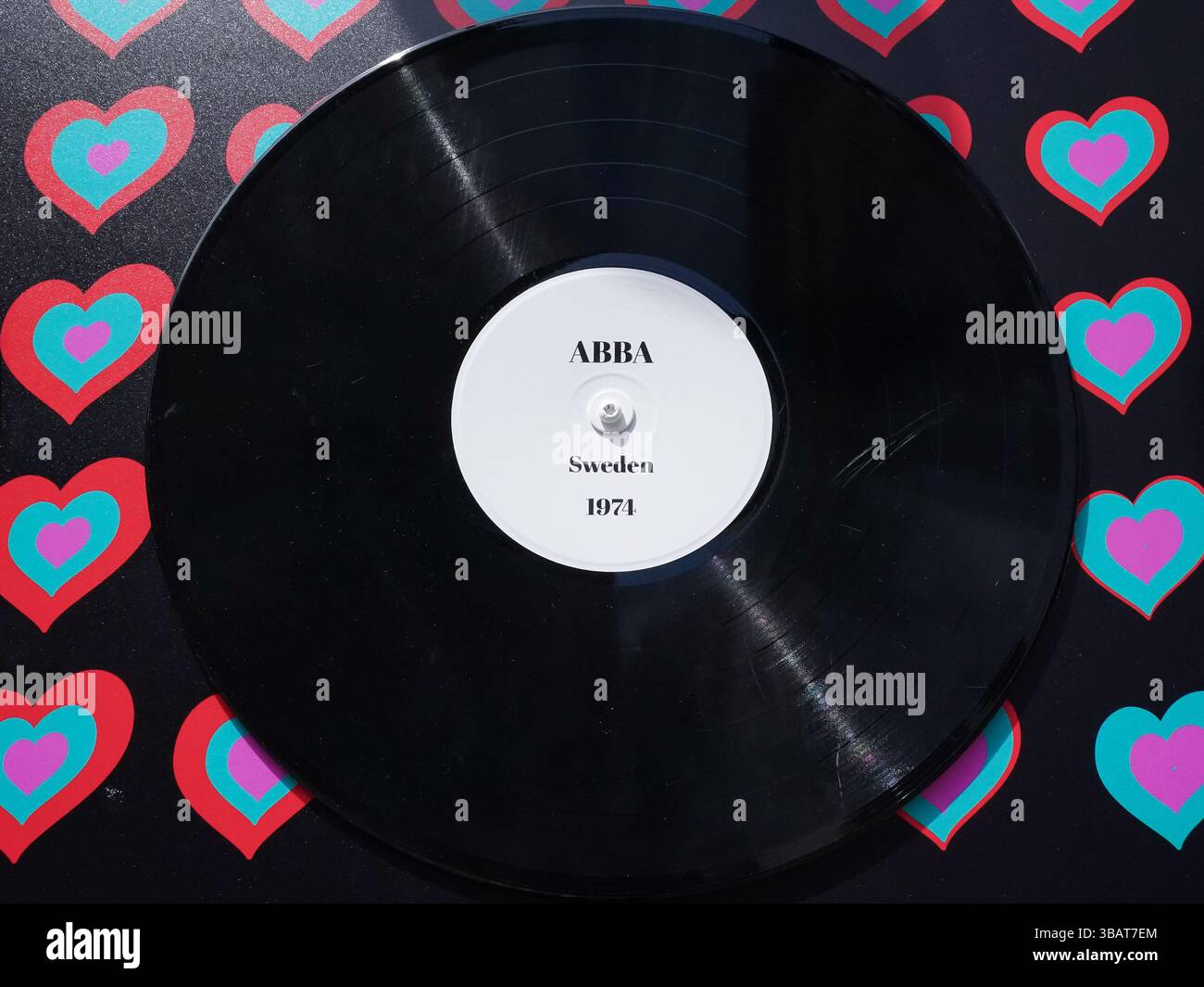 Basel, Switzerland, May 13th 2025: A colorful wall installation ...