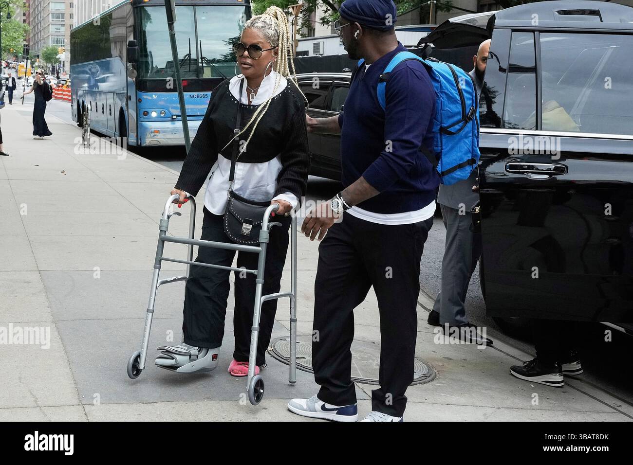 Misa Hylton arrives at Manhattan federal court for the second day of Sean Diddy Combs trial ...