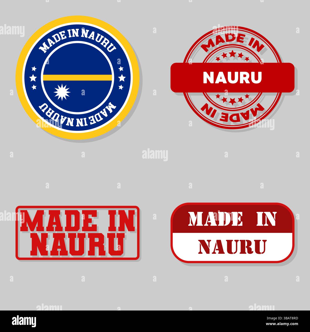 Nauru flag logo Stock Vector Images - Alamy