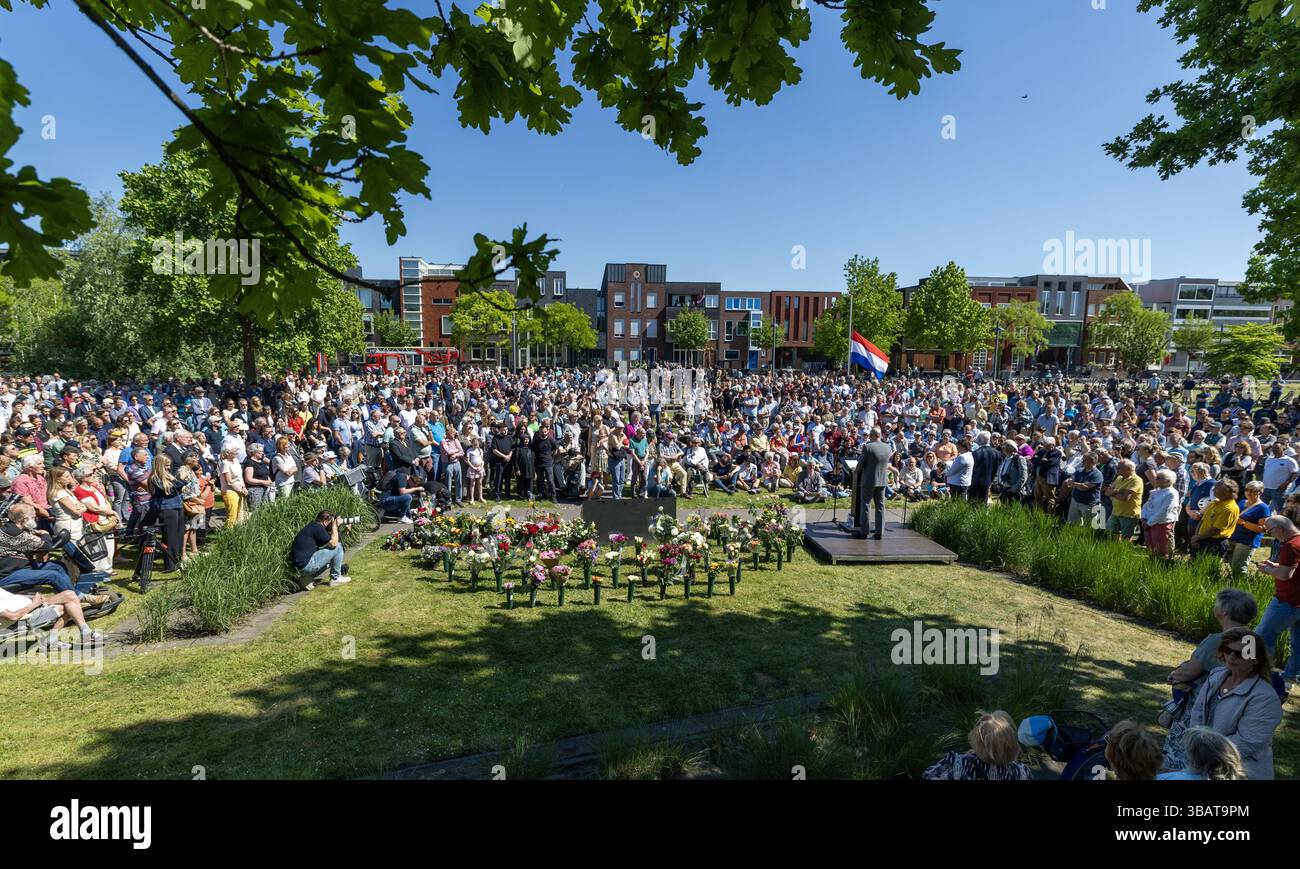 ENSCHEDE - Atmosphere image Mayor Roelof Bleker during his speech at ...